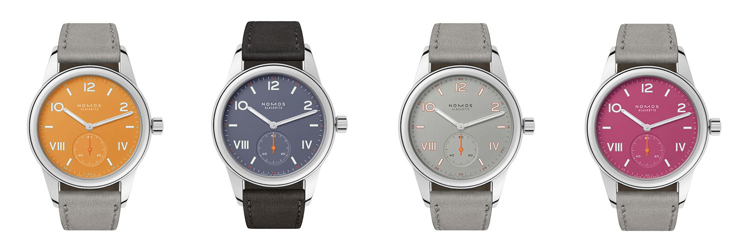 Stand out from the crowd and add a little color to your timepiece ...